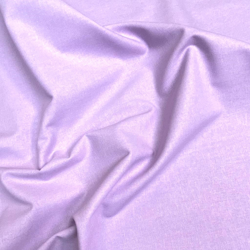 Sold Per Metre, High Thread Count Cotton Poplin, 'Lilac, Shade 30' - 4 – Dream Fabrics