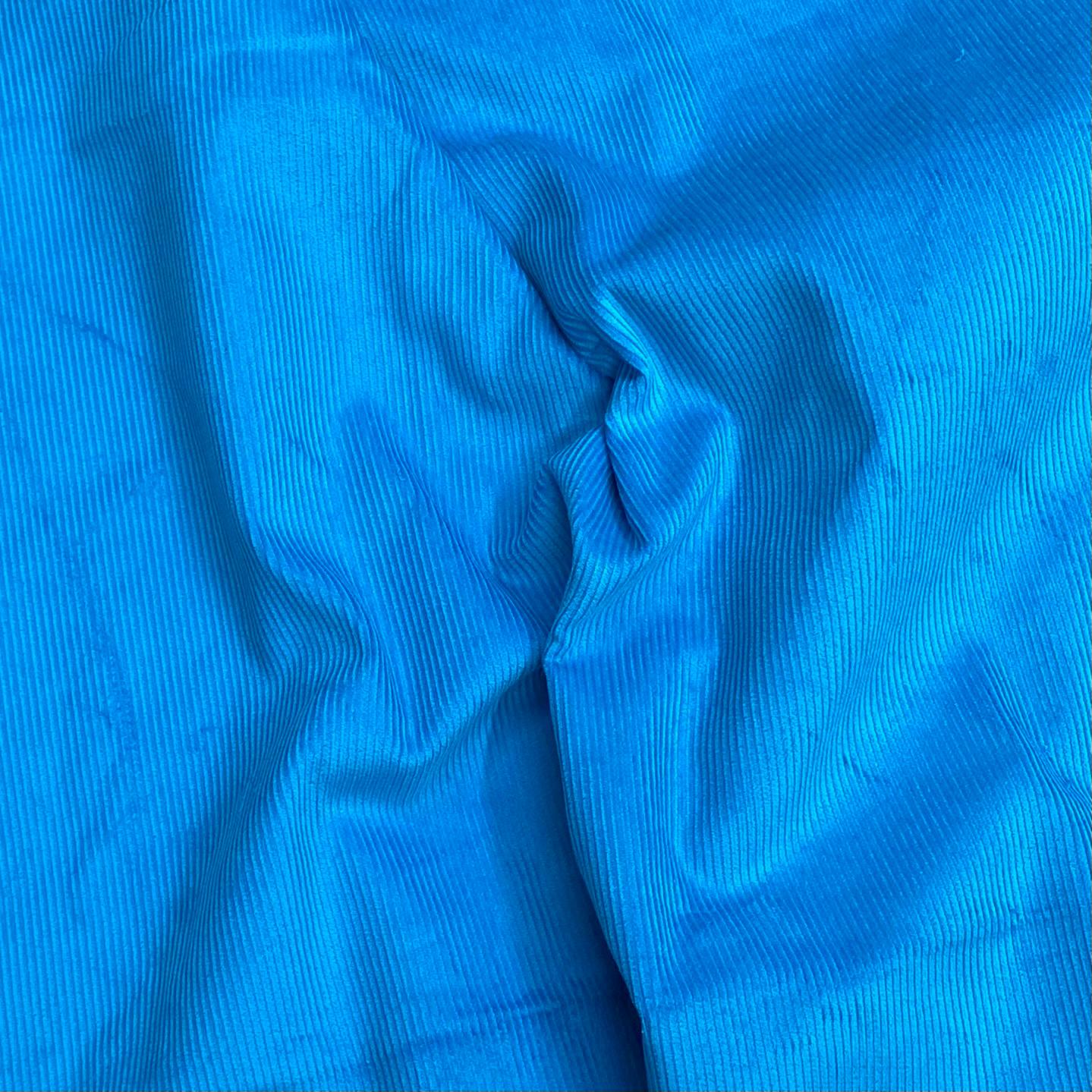 Premium Super Soft Cotton Needle Corduroy- 55" Wide (Blue) – Dream Fabrics
