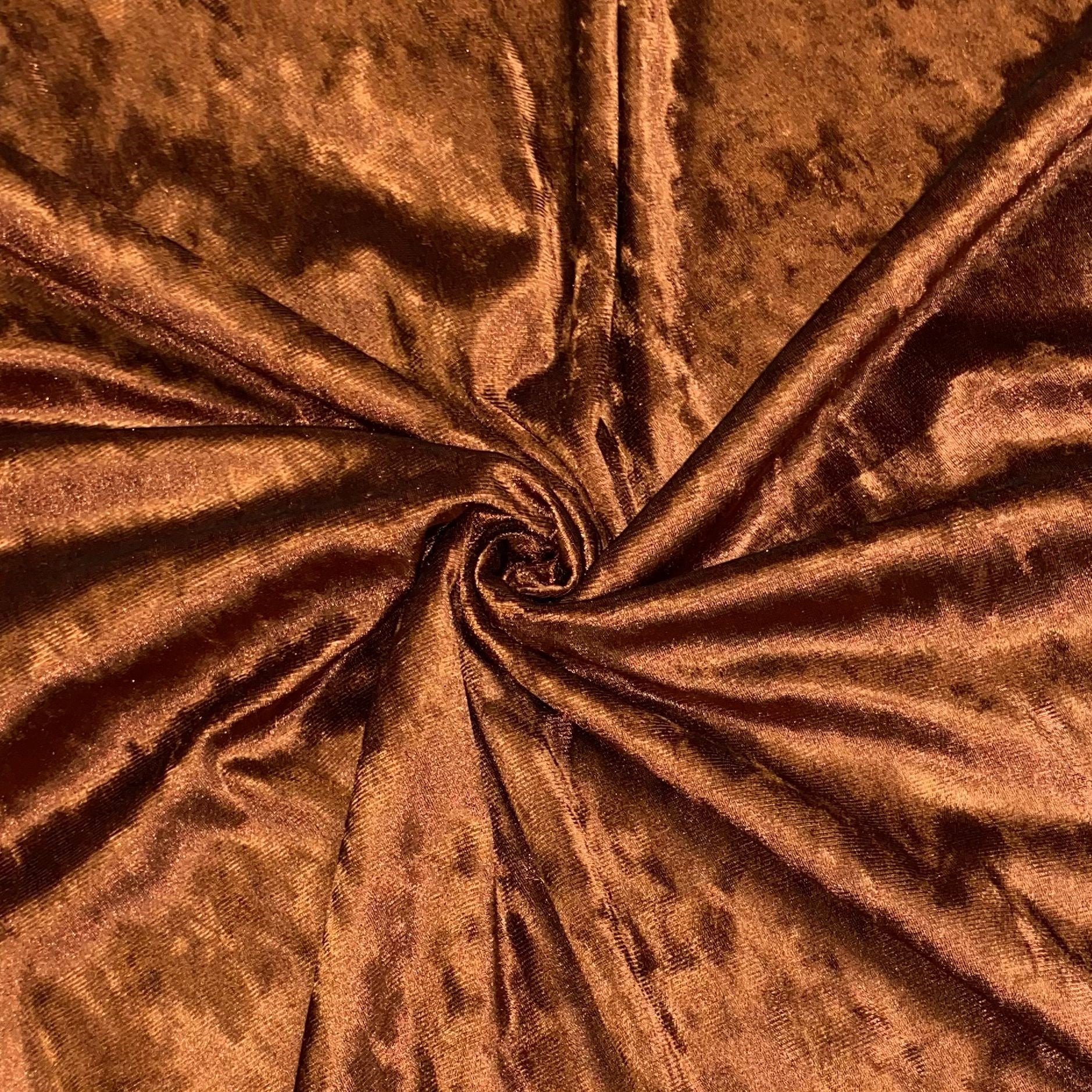 3 Metres, Crushed Spandex velvet, 'BROWN' -55" Wide – Dream Fabrics