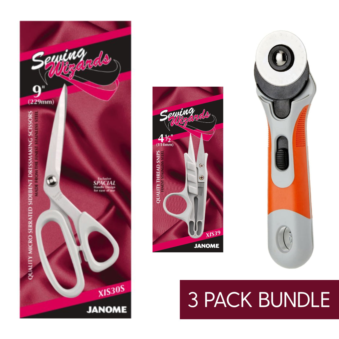 3 Piece Scissors & Rotary Cutter Value Bundle – Dream Fabrics